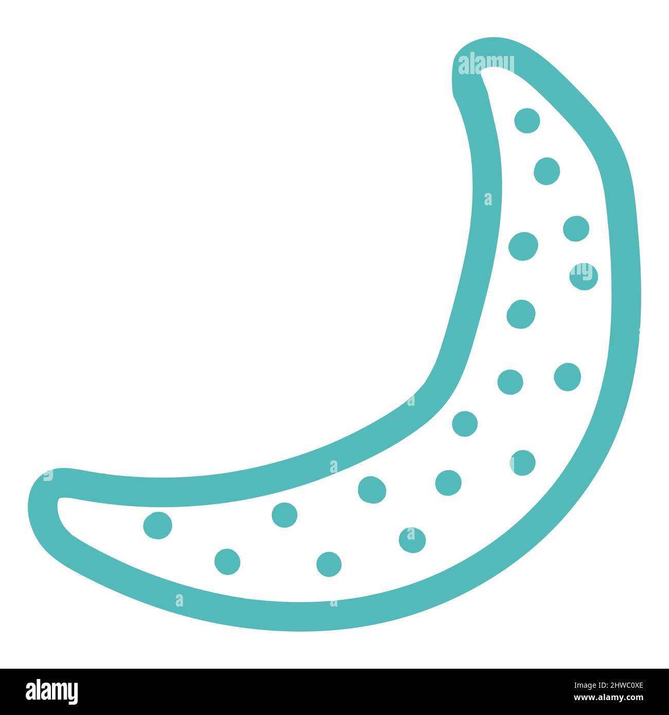 moon hand drawn shape illustration Stock Vector Image & Art - Alamy