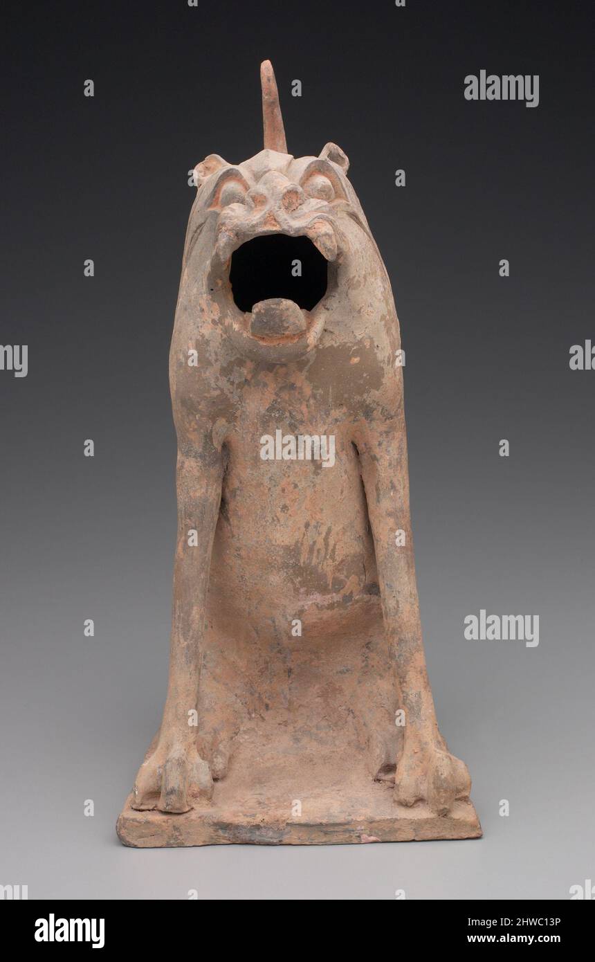 One of a Pair of Zhenmushou (Tomb Guardian Creatures Stock Photo - Alamy