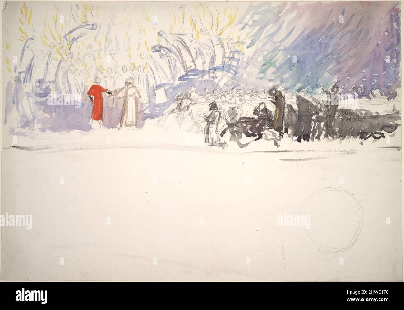 Composition study for “The Arthurian Round Table and the Fable of the ...