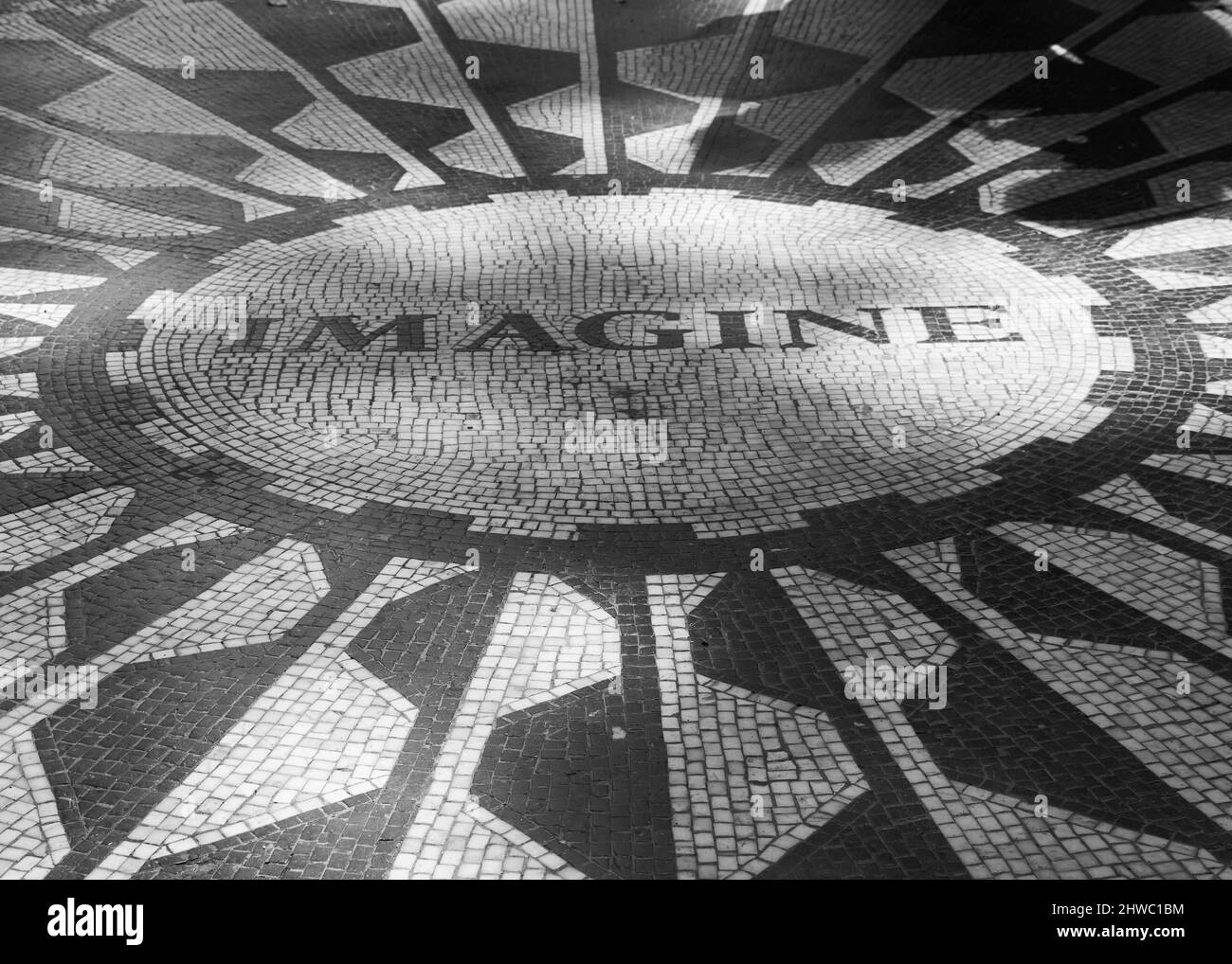 John Lennon Imagine Memorial, New York Stock Photo - Alamy