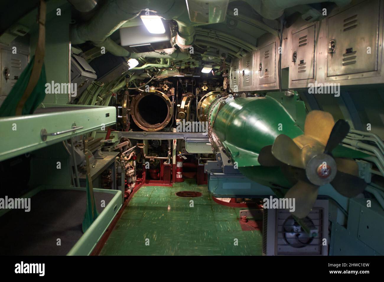Torpedo Room in the USS Growler, New York Stock Photo - Alamy