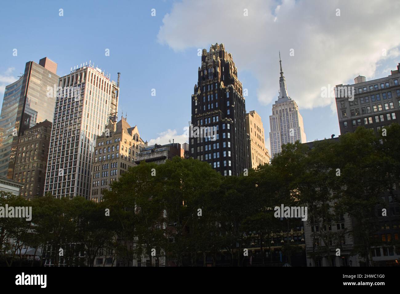 New york high rise building with building shadow hi-res stock ...