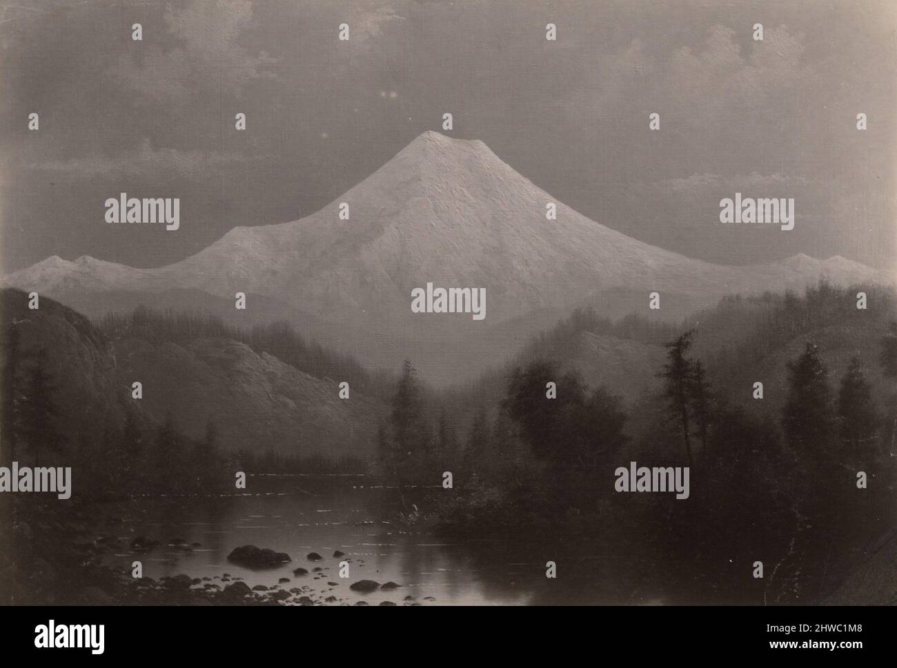 Mt. Hood–extinct crater–seen from Portland, Oregon. Photographer ...