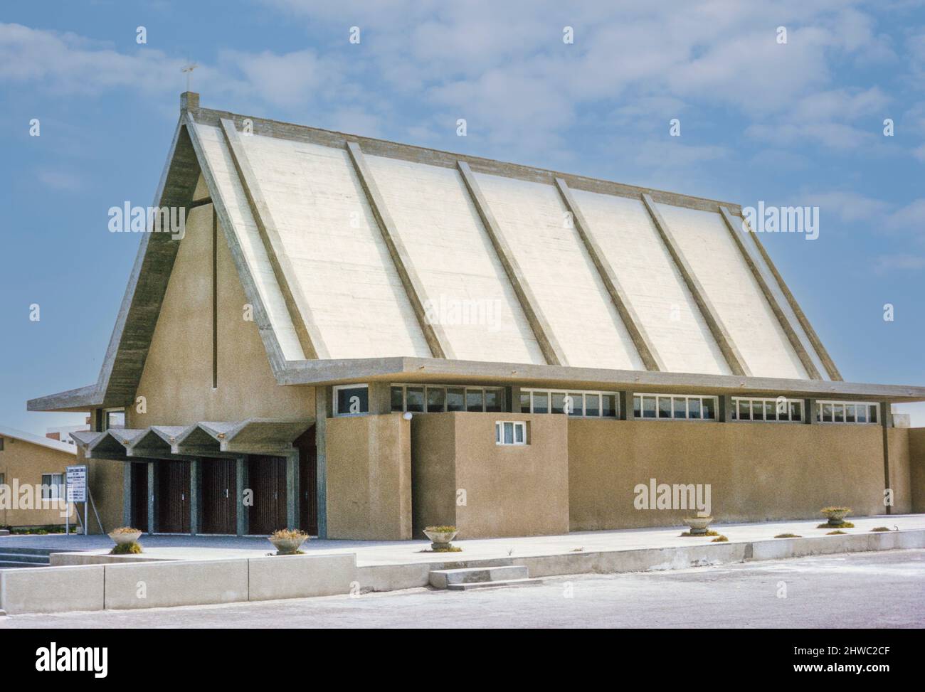 Abu Dhabi, UAE. Catholic Church. Photographed March 1972 Stock Photo ...