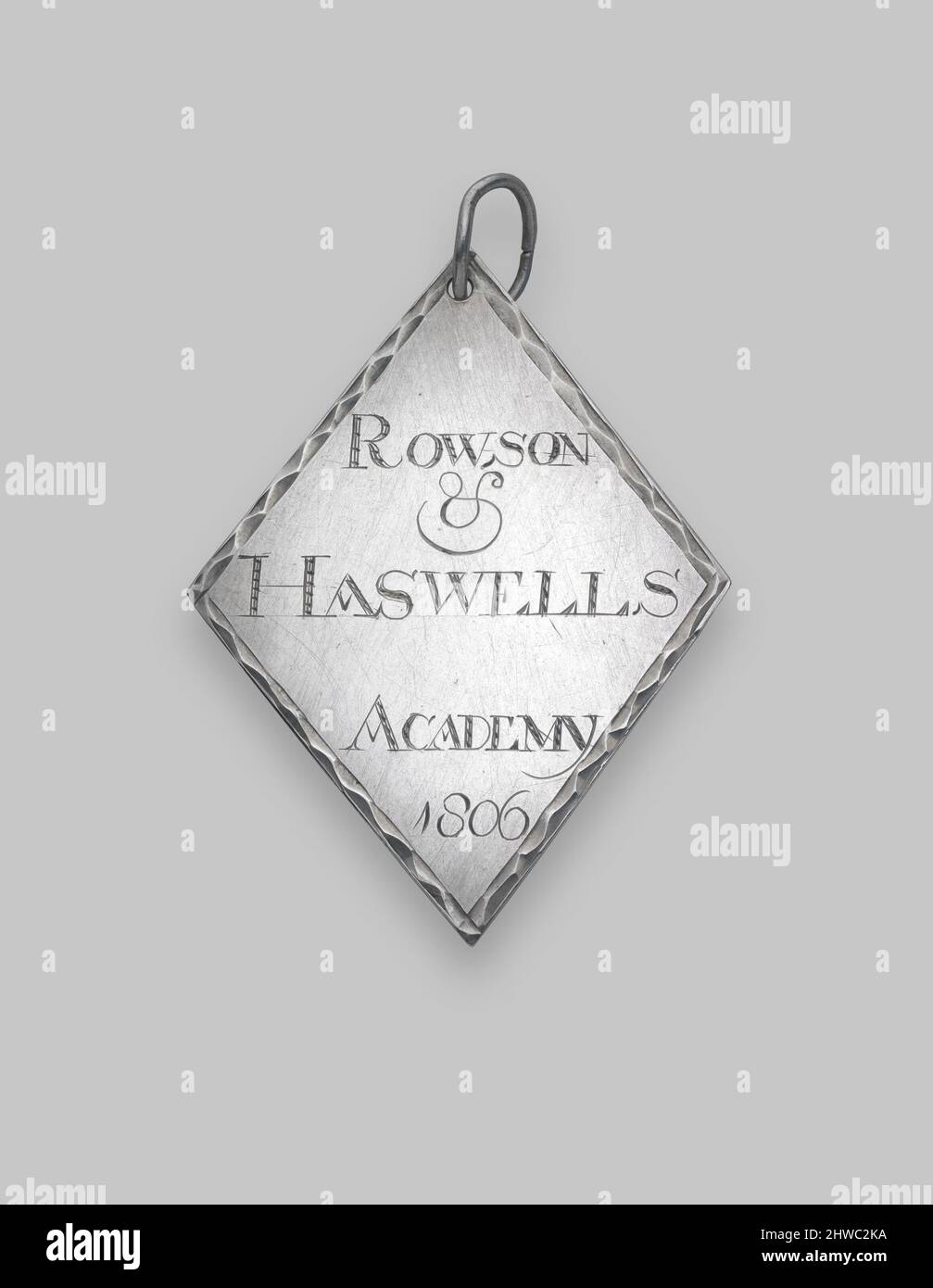 Rowson and Haswell’s Academy Medal. Subject: Rowson and Haswell’s ...
