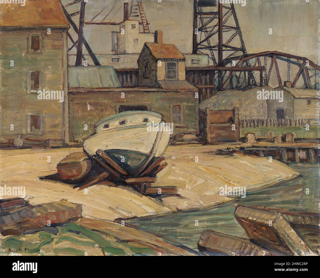 Hauled Up. Artist: Russell Cheney, American, 1881–1945, B.A. 1904 Stock ...