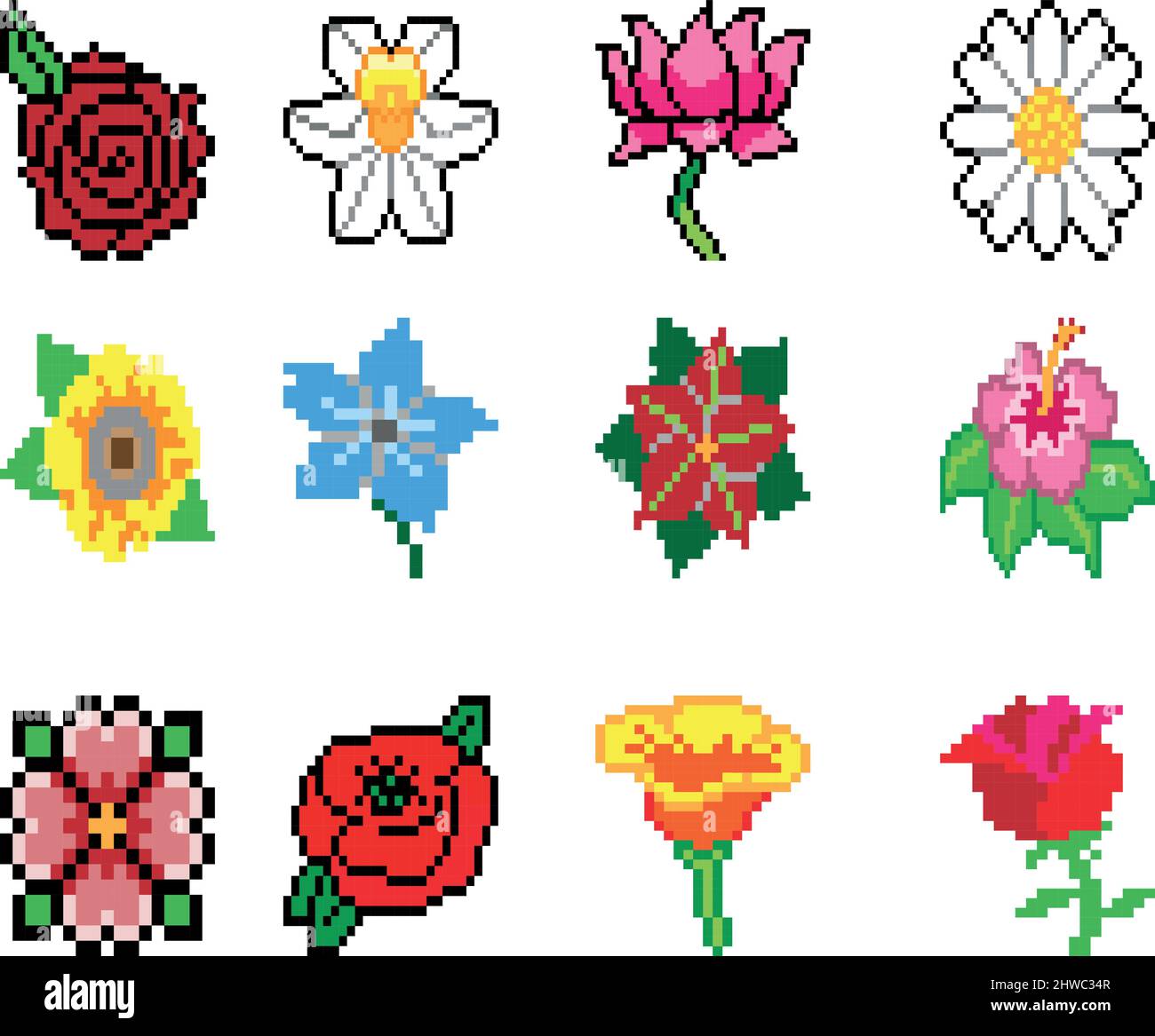 Summer flower spikes Stock Vector Images - Alamy