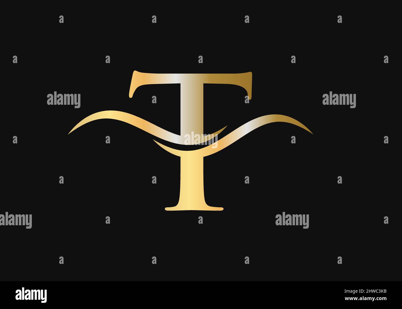 T logo design for your company. T letter logo design. T Logo for luxury ...