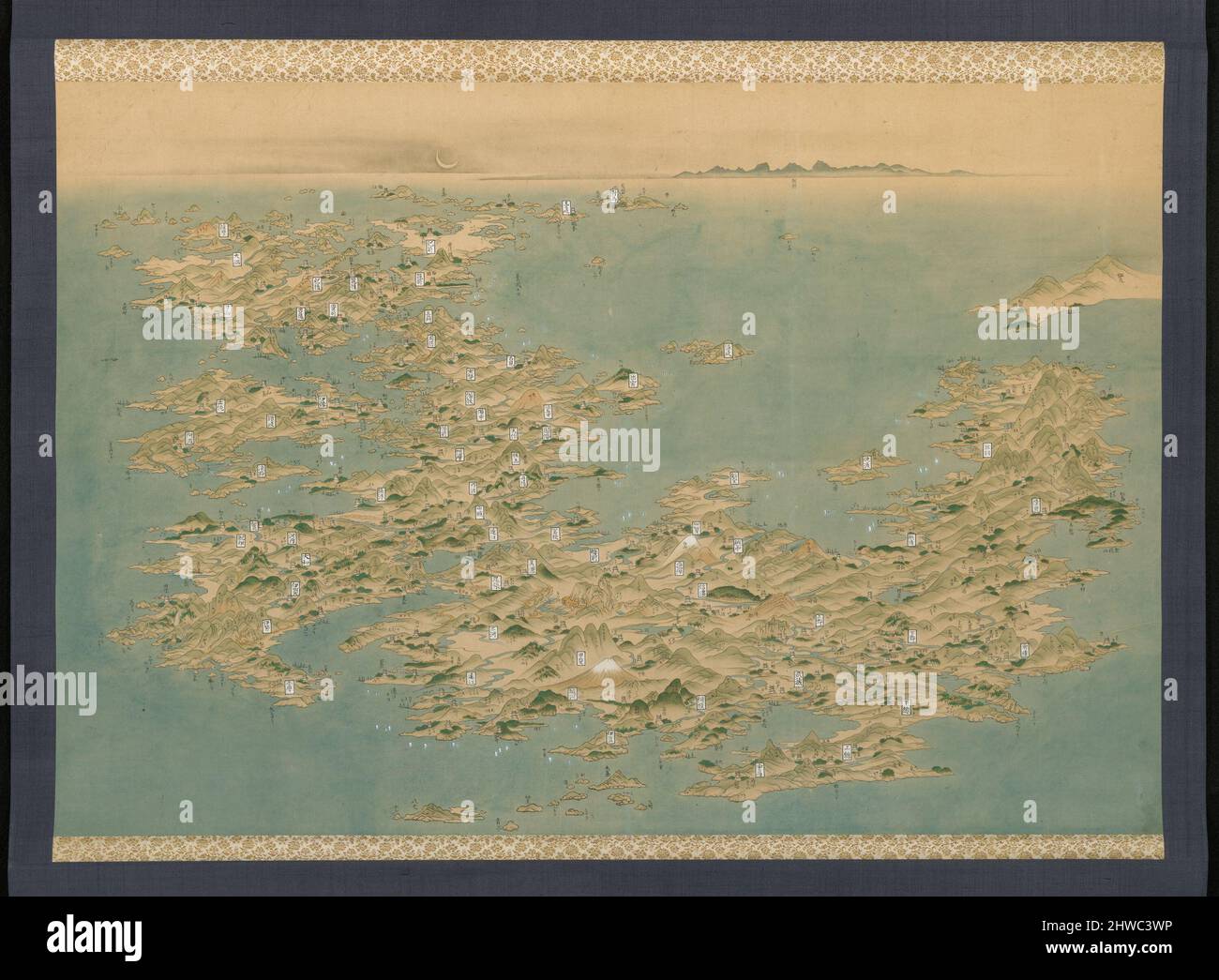 Japanese islands map hi-res stock photography and images - Alamy