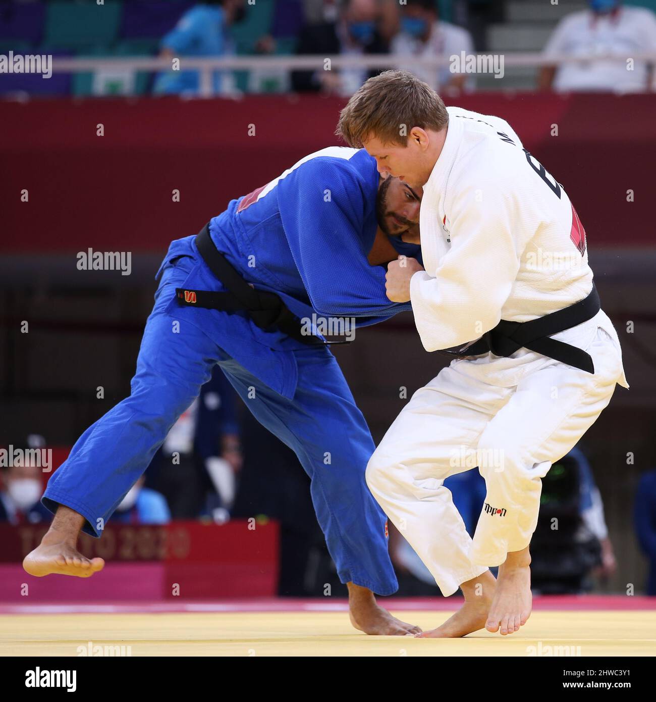 JULY 27th, 2021 - TOKYO, JAPAN: Matthias CASSE of Belgium (white) beats ...
