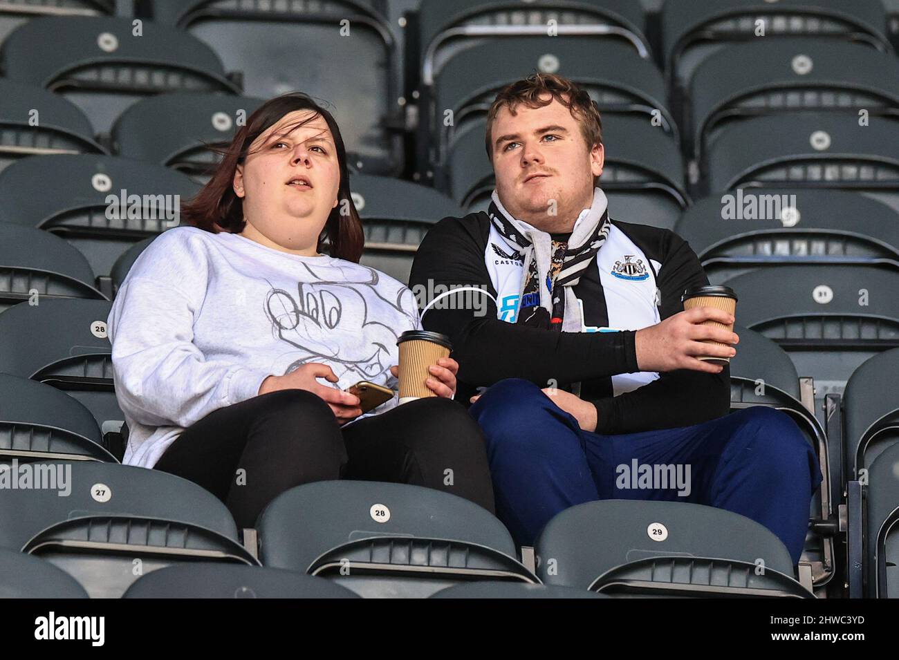 Newcastle united crowd brighton hi-res stock photography and images - Alamy