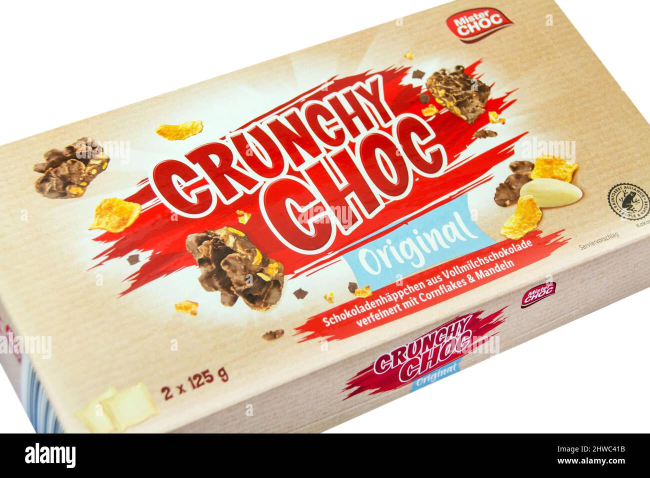 Hamburg, Germany - February 20 2022: Crunchy Choc Original Mister Choc ...