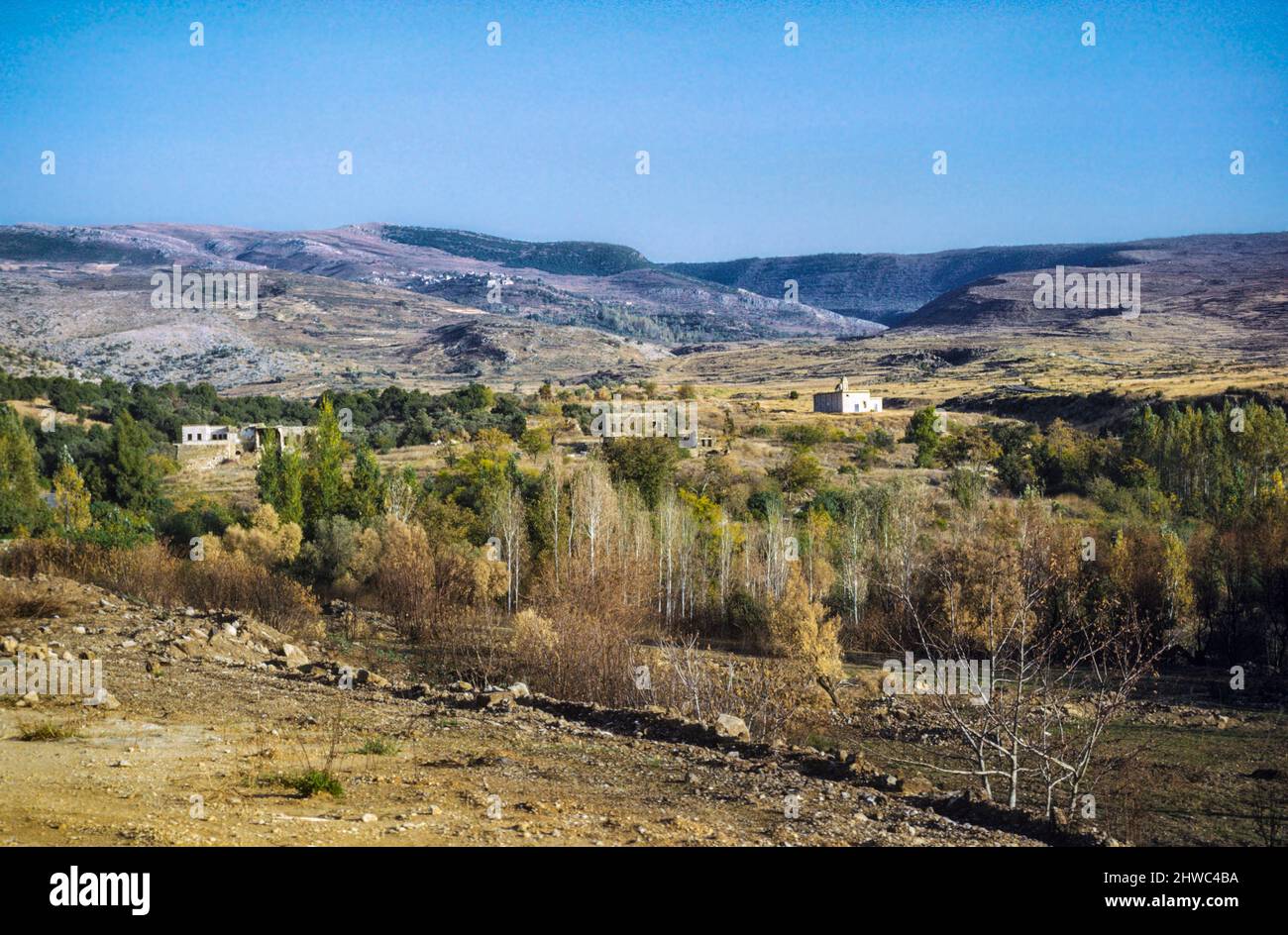 Israel. View of the Golan Heights. Photographed December 1971 Stock ...
