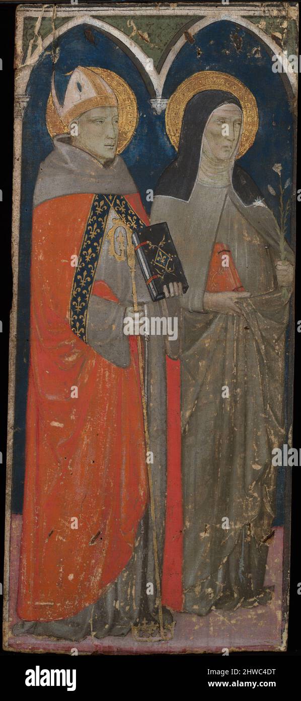 Saint Louis of Toulouse and Saint Clara. Artist, attributed to: Lippo d ...
