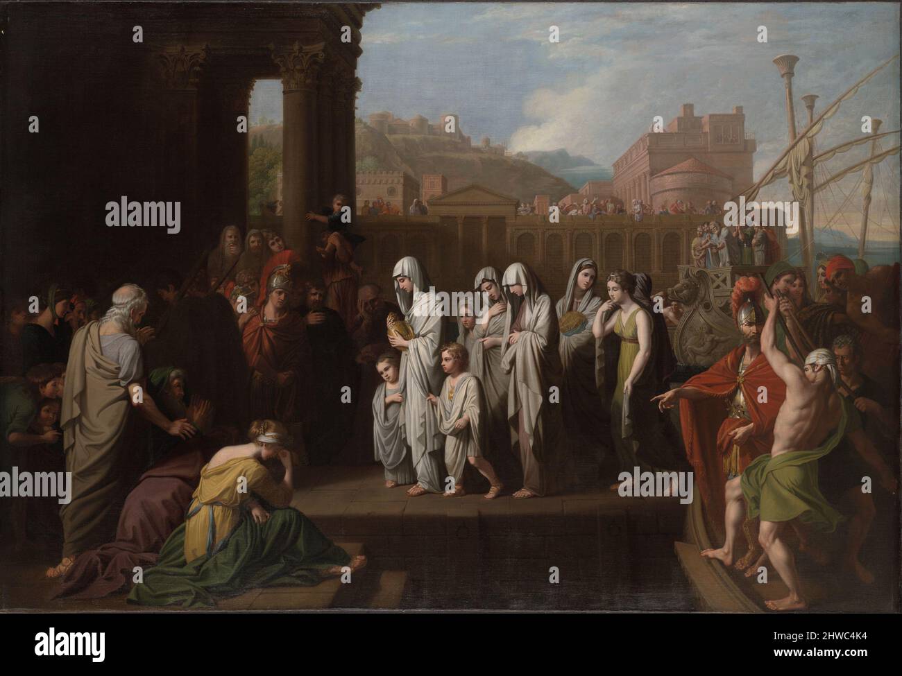 Agrippina Landing at Brundisium with the Ashes of Germanicus. Artist ...