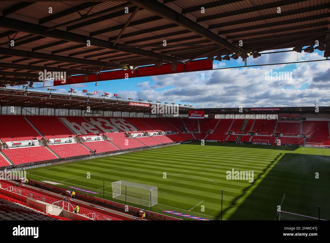 General view inside the Bet365 stadium home of Stoke City Football Club ...