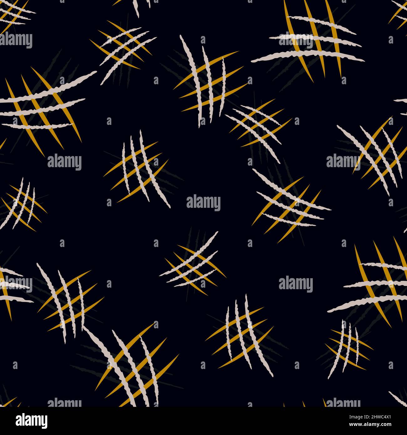 Scratches seamless pattern. Grunge texture. Horror design. Repeated ...