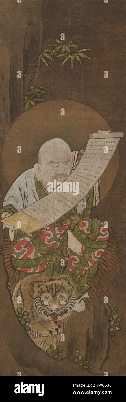 The Seventh Arhat, Kalika (Karika) from a set of Sixteen Arhat (Jûroku ...