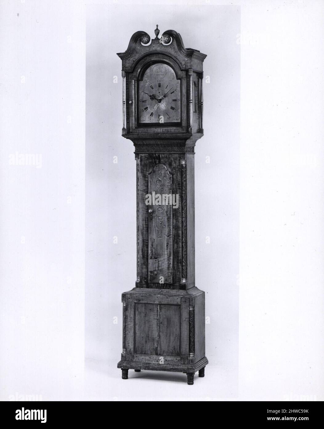 Tall Case Clock. Maker: Ashel Cheney, American, born 1759 Stock Photo ...