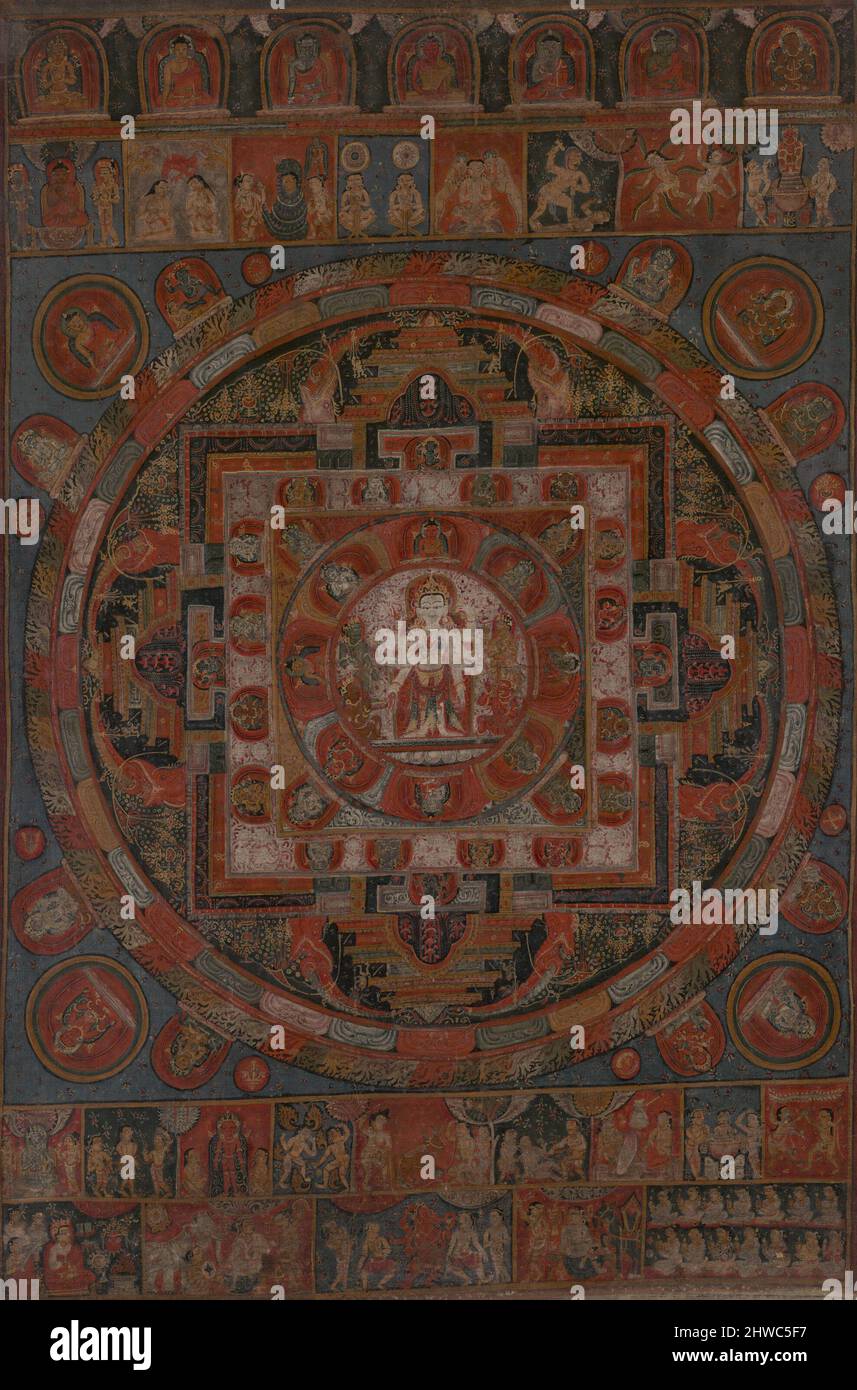 Mandala of Bodhisattva of Compassion Avalokiteshvara as Amoghapasha ...