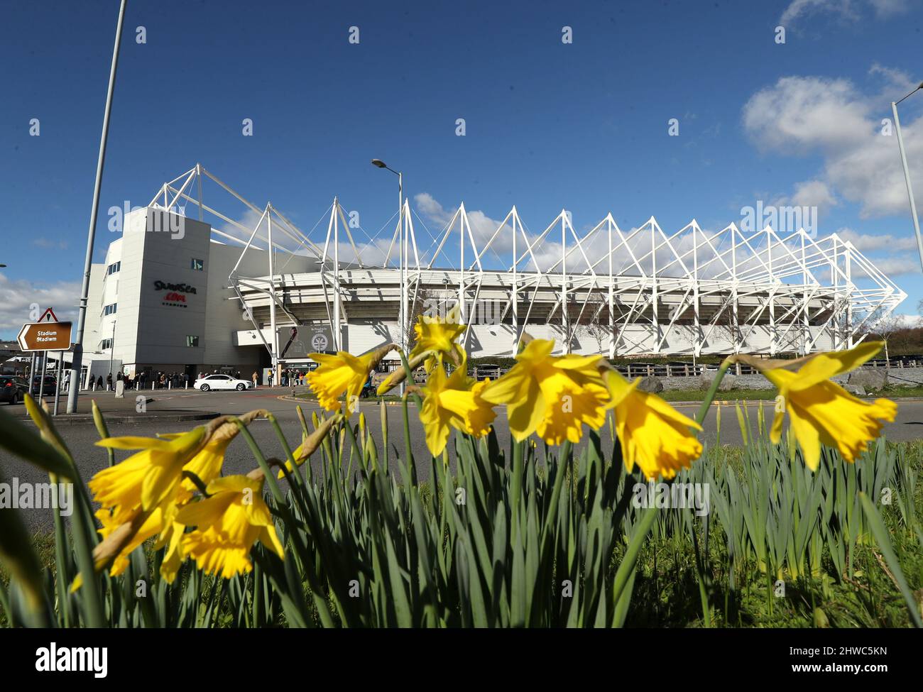 Swansea com stadium sky hi-res stock photography and images - Alamy