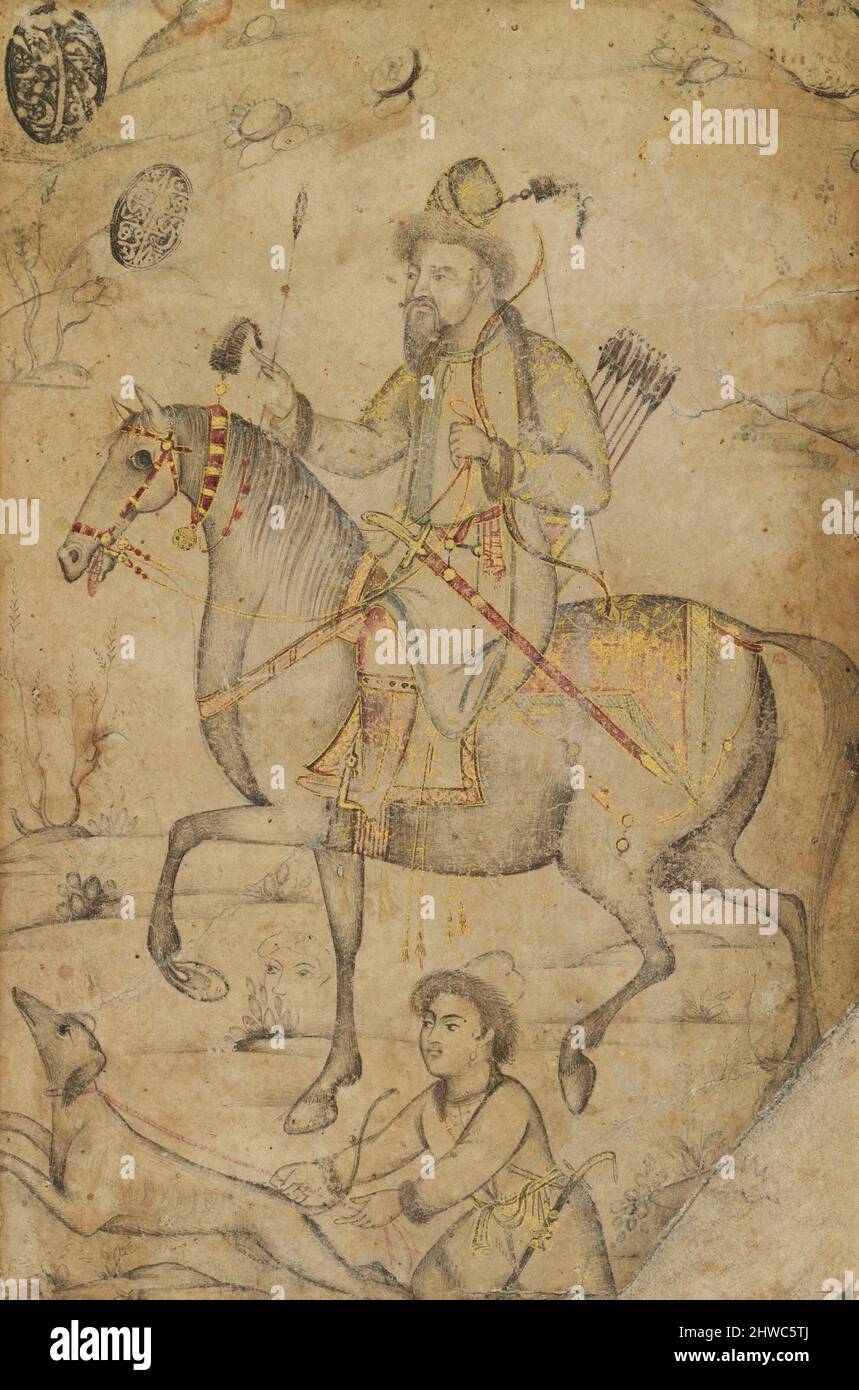 European Hunter. Artist: Shankar, Indian, active 1570–1610 Stock Photo ...