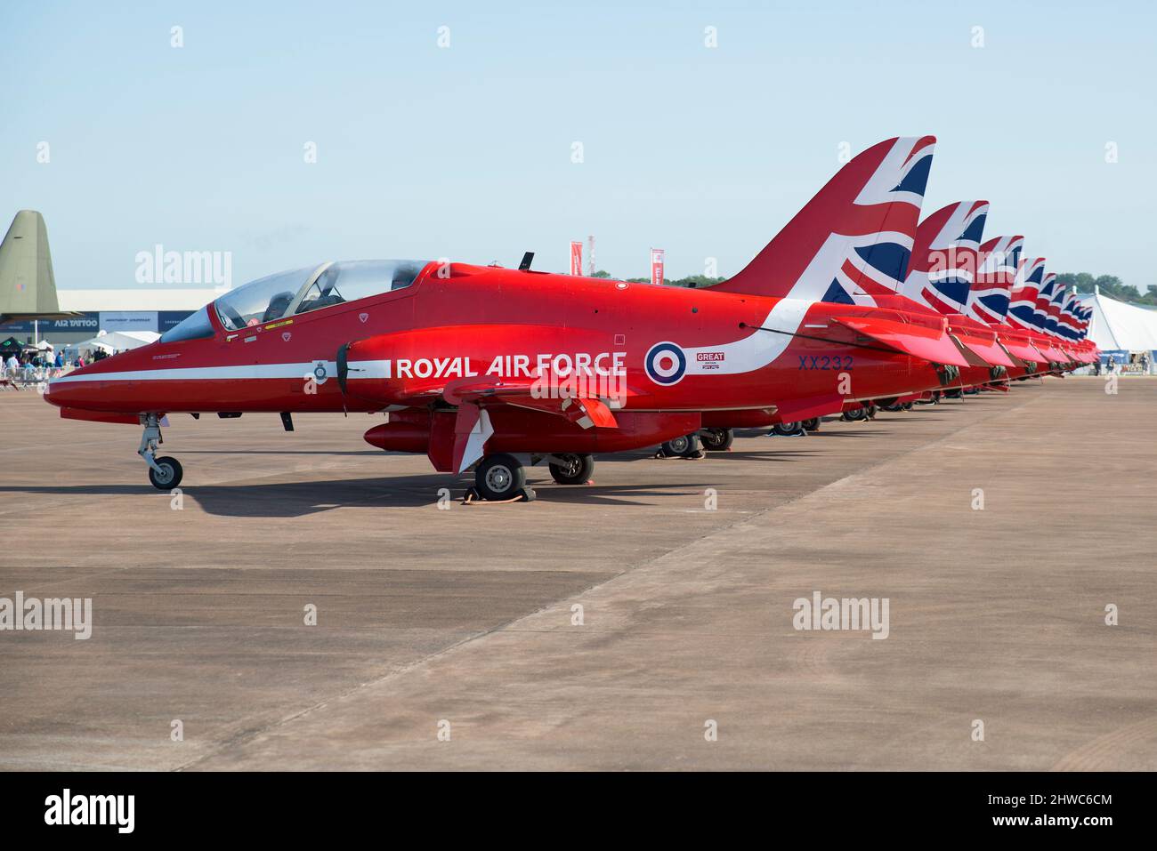 RAF Red Arrows Stock Photo - Alamy