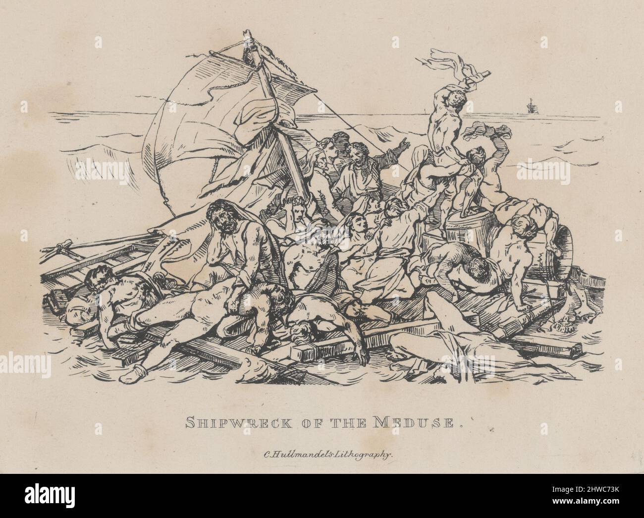 Shipwreck of the Meduse (La Radeau de la Méduse). Artist: Théodore ...