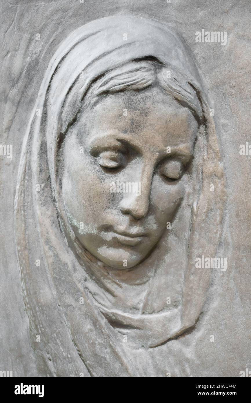 Religious icon of Madonna. Symbol and concept of peace Stock Photo - Alamy
