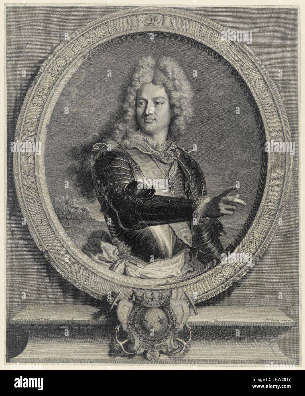 Louis-Alexandre de Bourbon, comte de Toulouse. Artist: Pierre Drevet ...