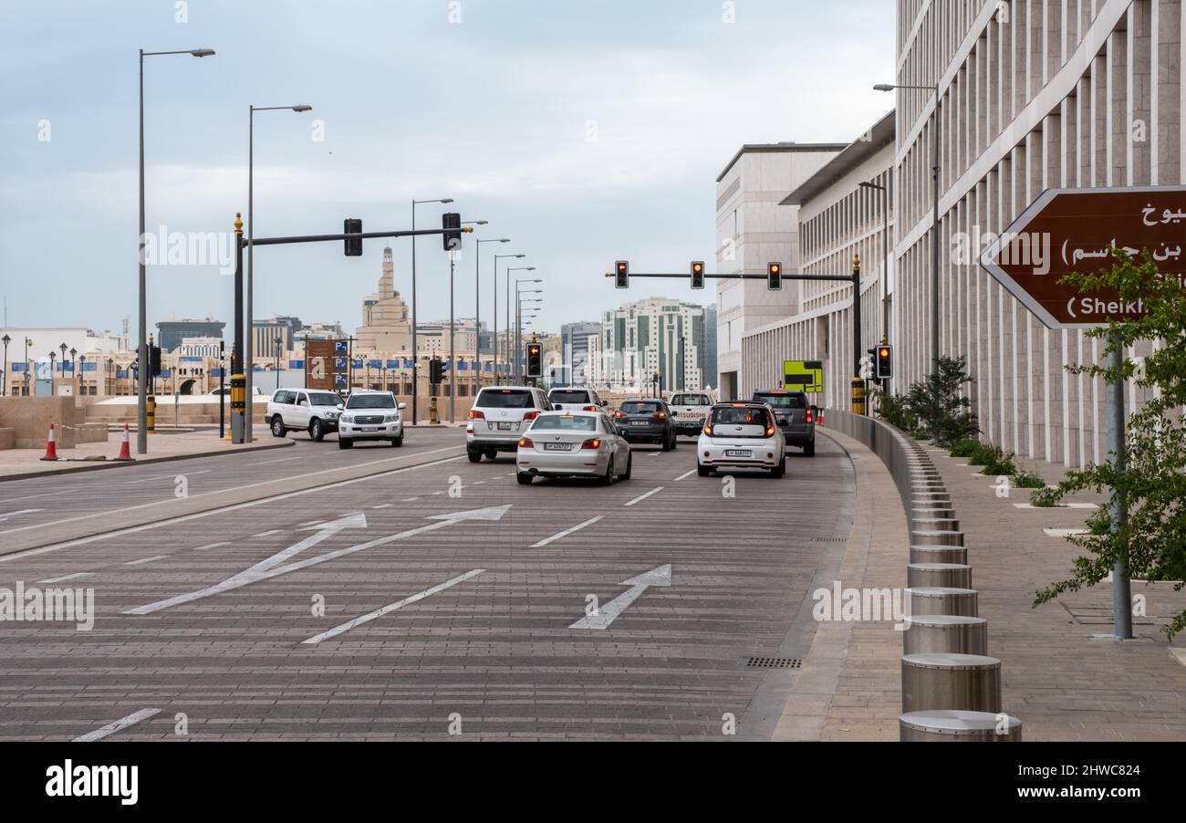 Traffic and expressway in the middle of the city hi-res stock ...