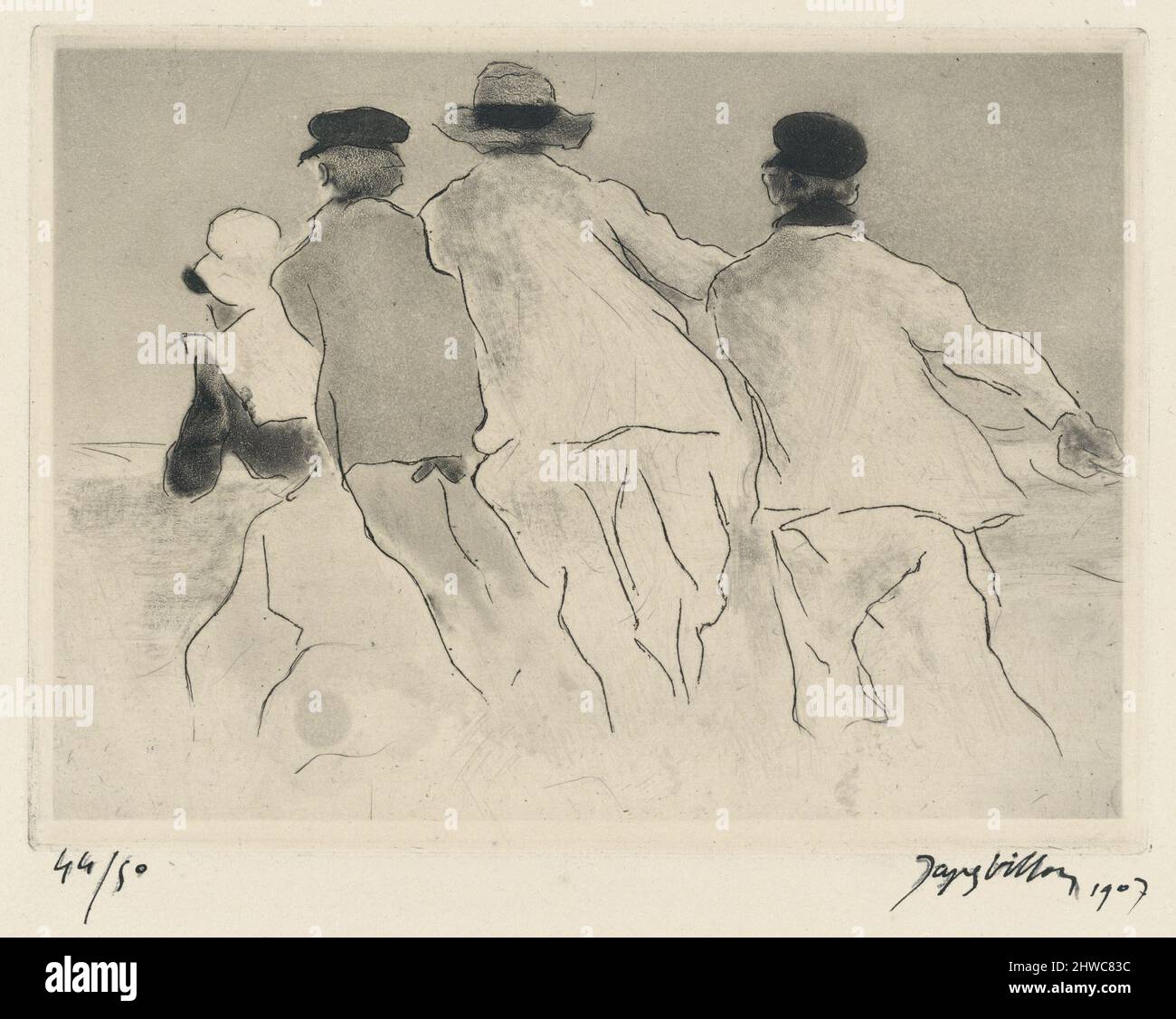 Les petits haleurs (The Little Haulers). Artist: Jacques Villon, French ...