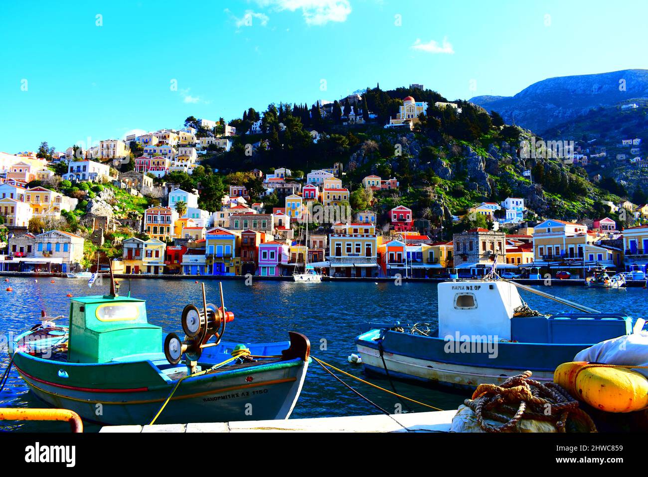 Port of Simi Stock Photo - Alamy