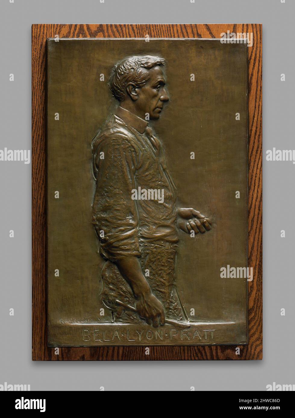 Bela Lyon Pratt Bas-Relief Plaque. Subject: Bela Lyon Pratt, American ...