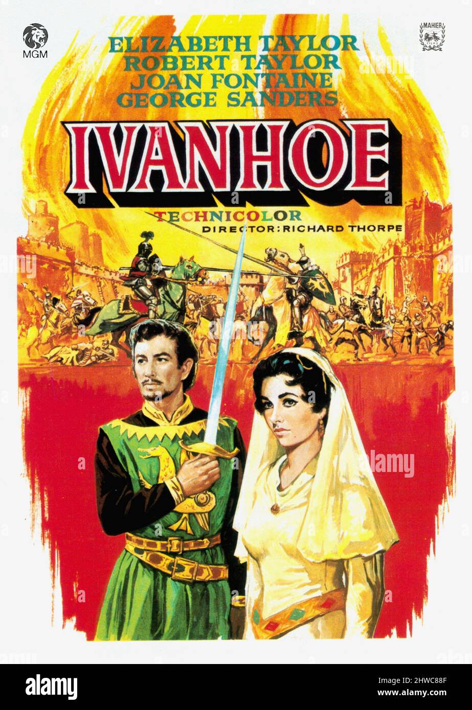IVANHOE (1952), directed by RICHARD THORPE. Credit: M.G.M. / Album Stock Photo - Alamy