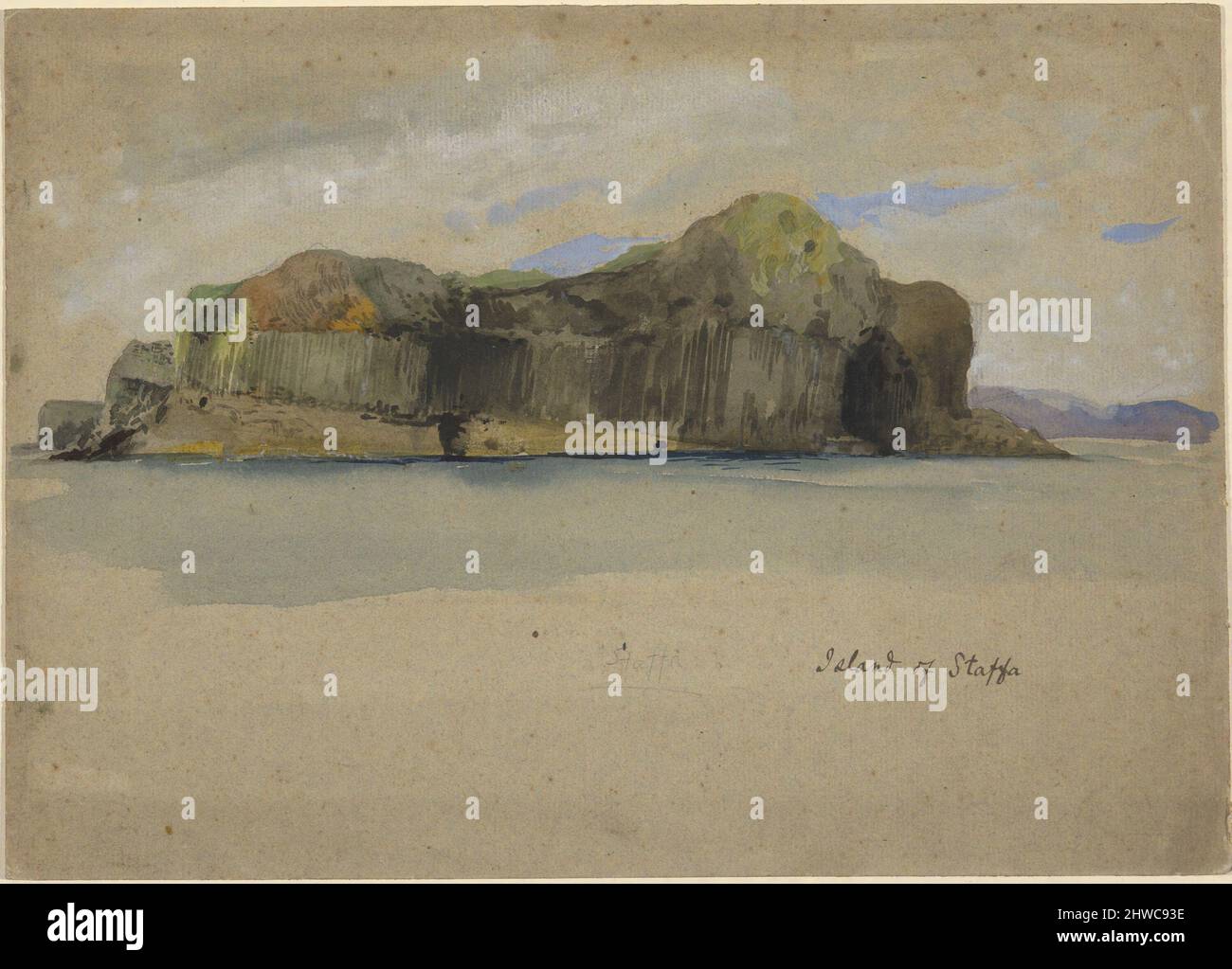 Island of Staffa. Artist: Edwin Austin Abbey, American, 1852–1911, M.A ...