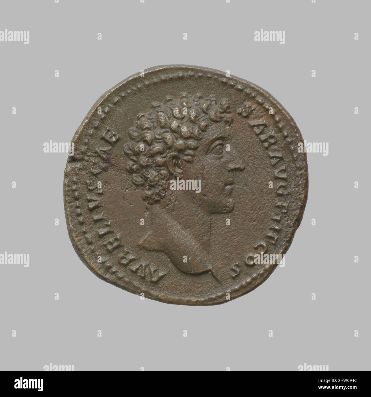 Sestertius of Marcus Aurelius, Emperor of Rome from Rome. Ruler: Marcus ...