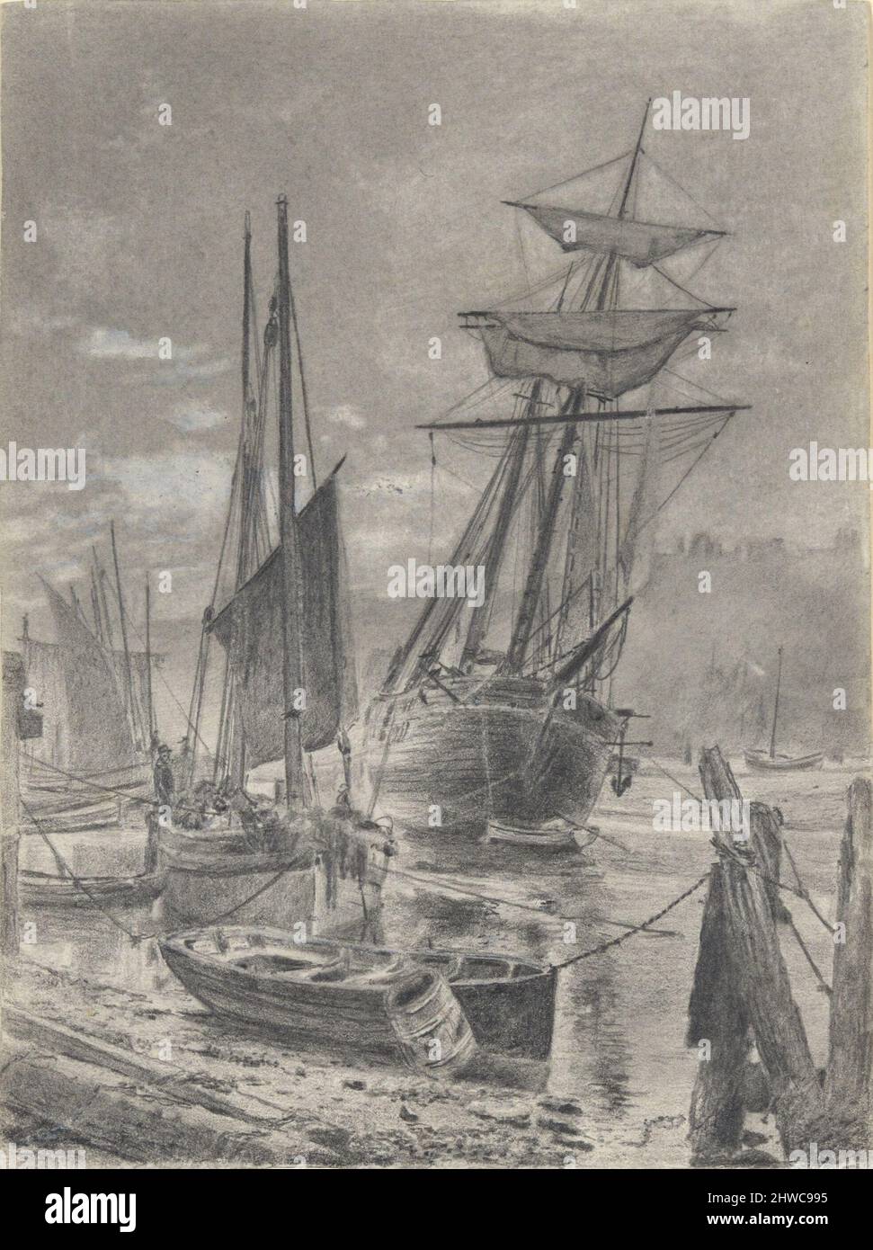 Boats, Whitby Harbor. Photographer: Frank Meadow Sutcliffe, British ...