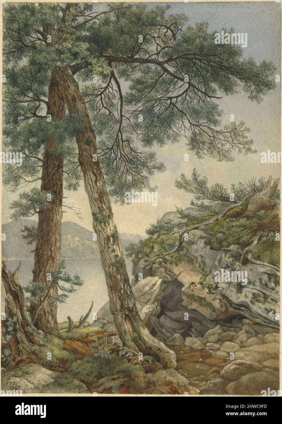 Through the Trees. Artist: Frederick Frank Durand, American, 1839–1909 ...