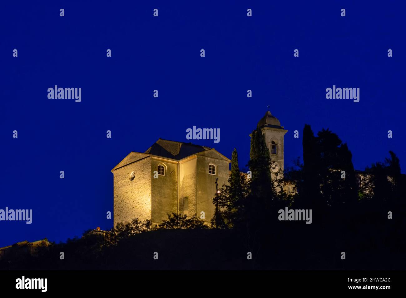 Aerial night view lucca city hi-res stock photography and images - Alamy