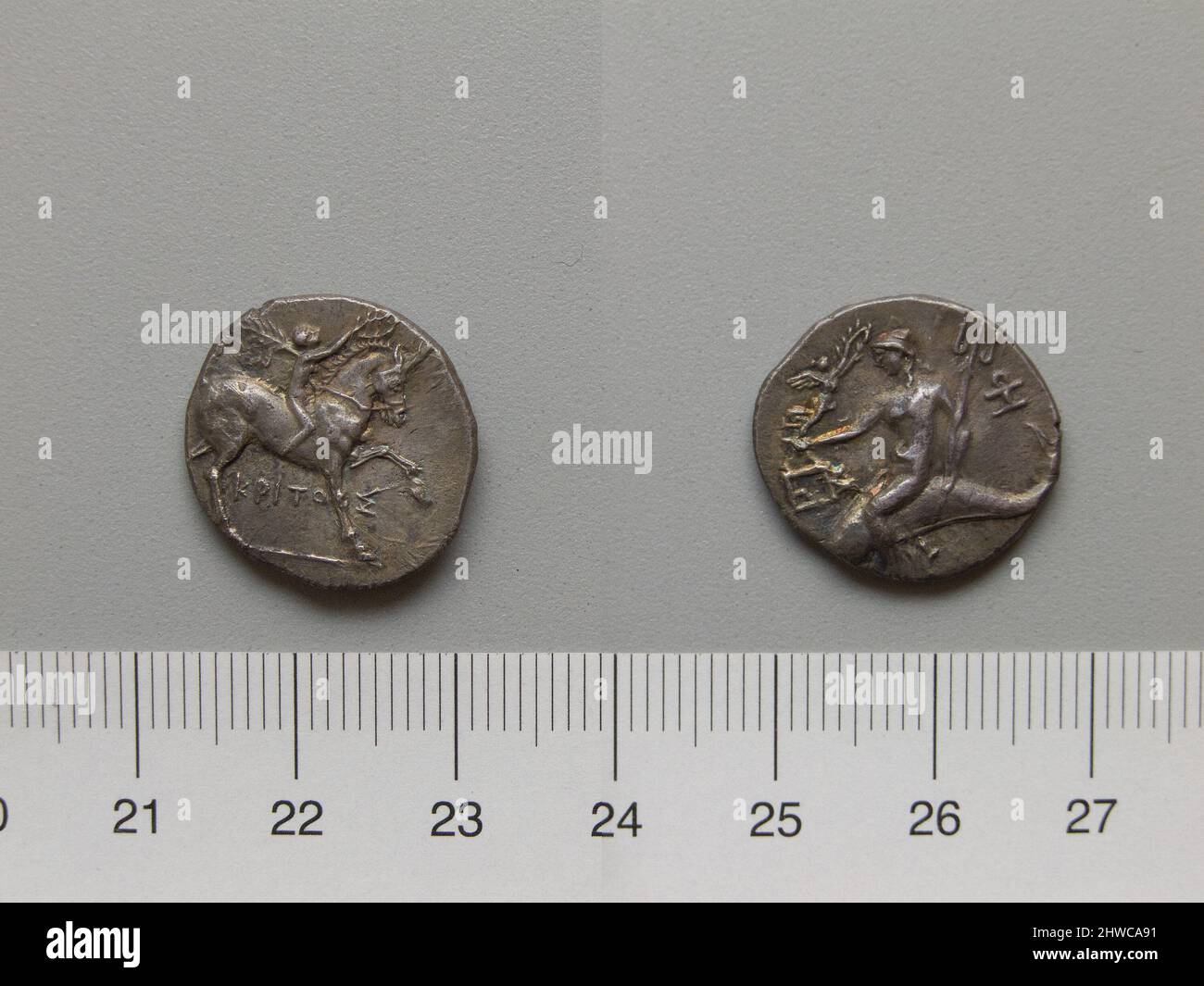 1/2 Shekel from Tarentum. Mint: Tarentum Stock Photo - Alamy
