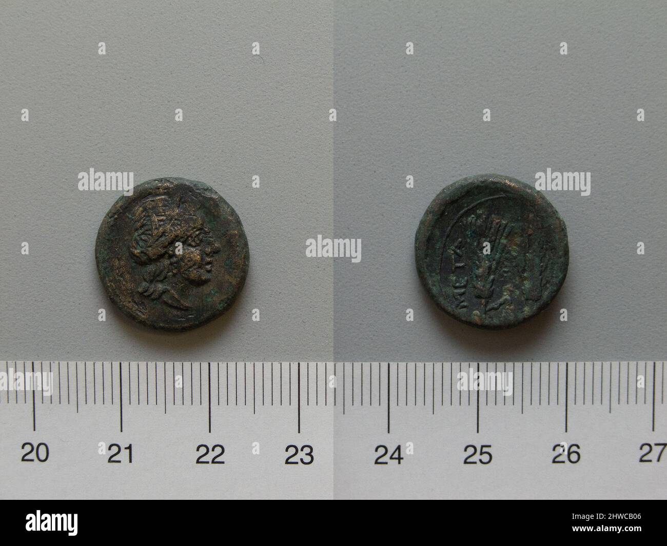 Fraction from Metapontum. Mint: Metapontum Stock Photo - Alamy