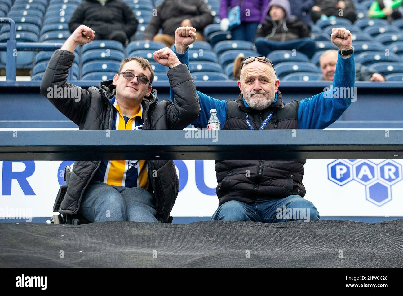 Preston N/E fans Stock Photo - Alamy