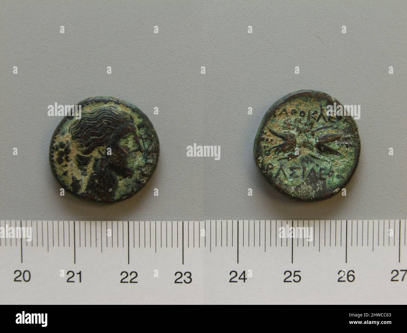 Coin of Agathocles I from Syracuse. Ruler: Agathocles I, 361–289 B.C ...