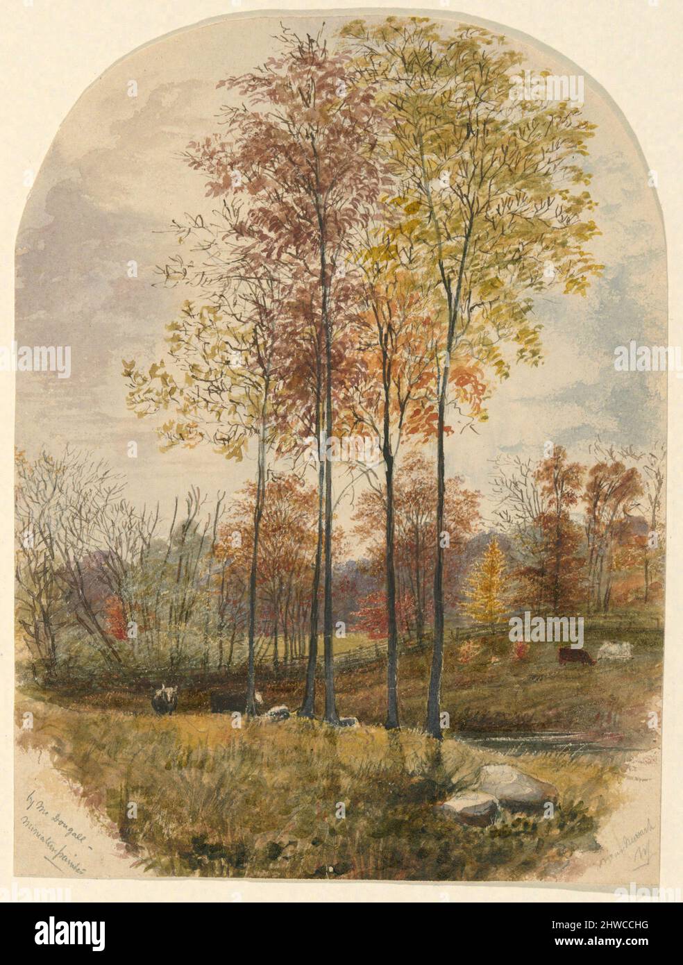 Fall Landscape. Artist: John Alexander MacDougall, American, 1807–1889 ...