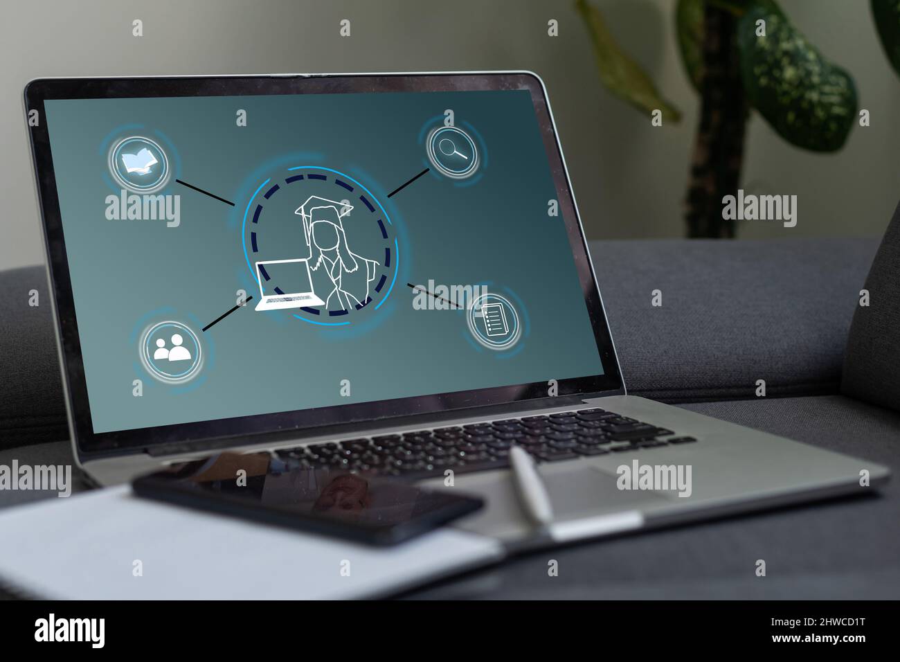 E-learning and Online Education for Student and University Concept ...