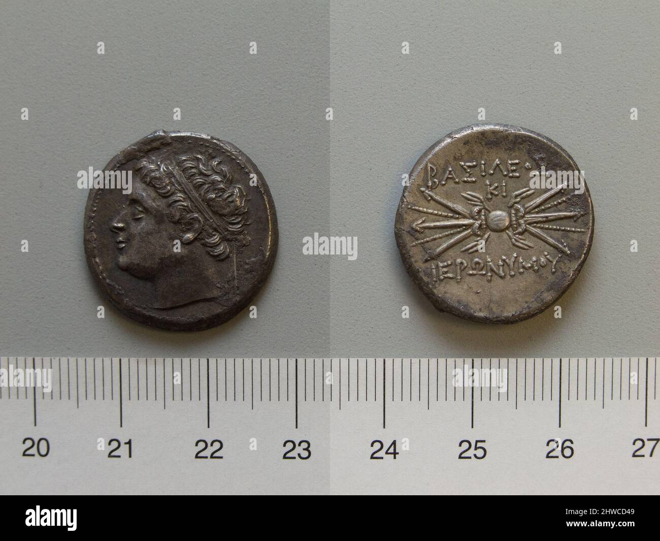 Coin of Hieronymus, King of Syracuse from Syracuse. Ruler: Hieronymus ...