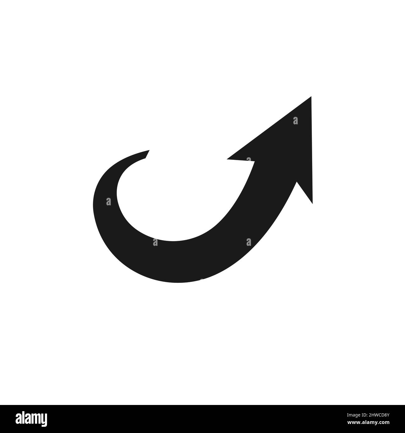Financial Marketing Logo, Initial Growth Arrow Concept. Fundraising ...