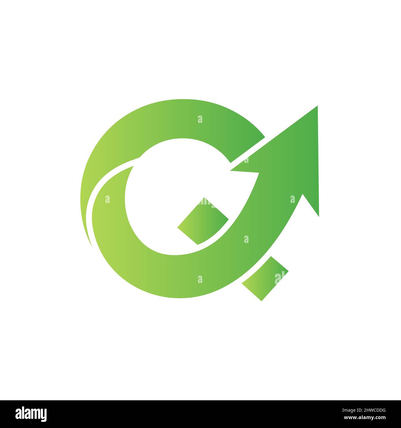 Financial Marketing Logo On Letter Q, Initial Growth Arrow Concept ...