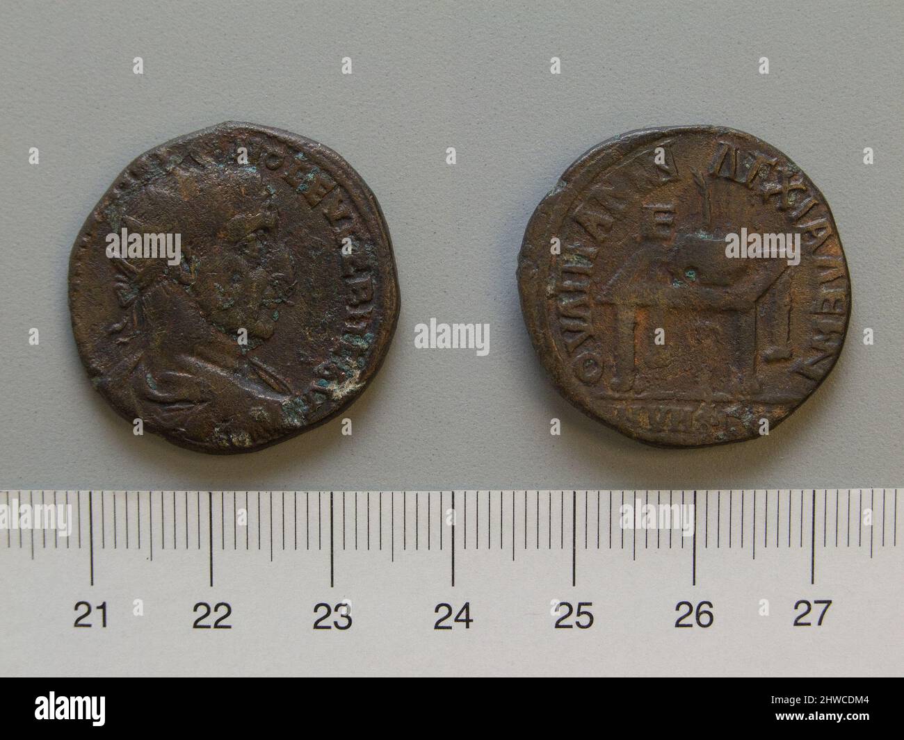 Coin of Maximinus I, Emperor of Rome from Anchialus. Ruler: Maximinus I ...